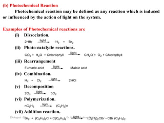 Lect. 2 interaction of emr photochemical and thermal reaction | PPT