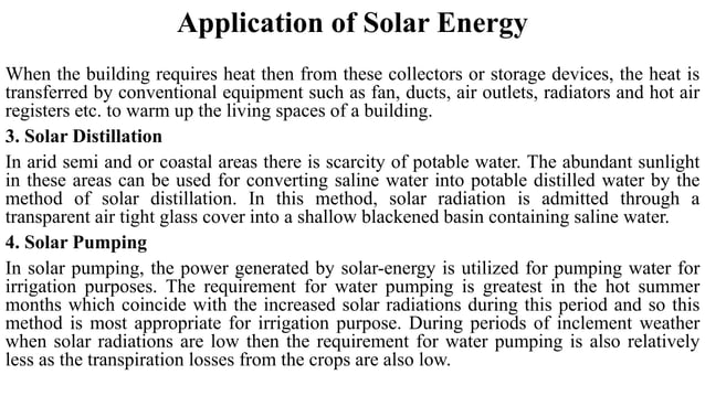 Lect. no. 4 solar energy. | PPT