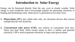 Lect. no. 4 solar energy. | PPT