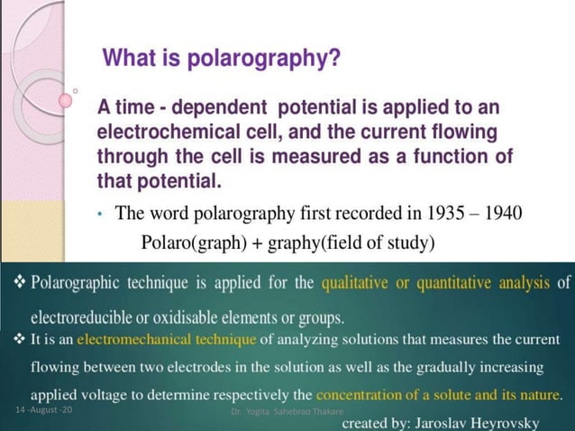 Lect. 1 Electroanalytical Technique-polarography introduction ...