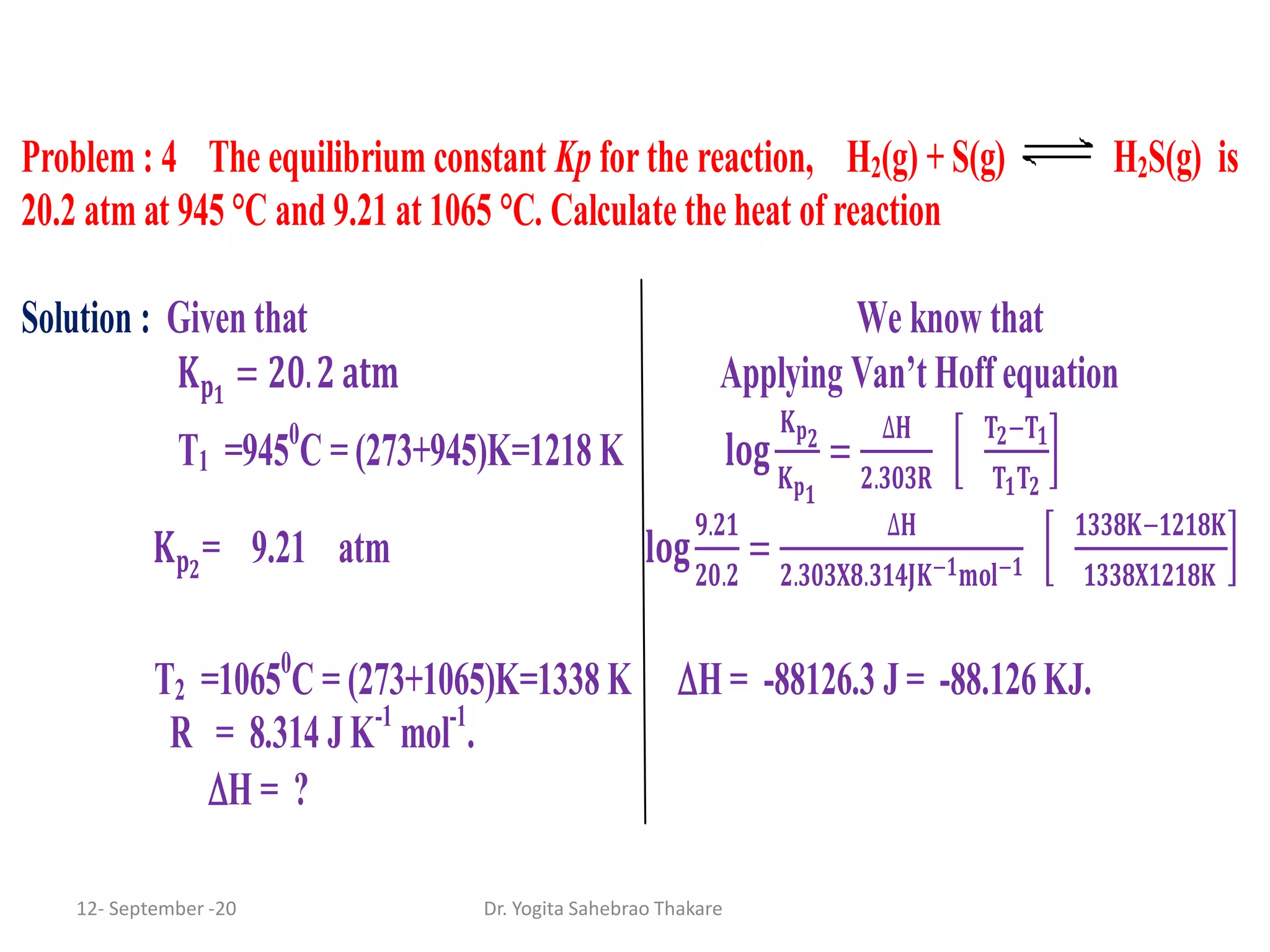 Lect. 6. Problems on thermodynamics | PPTX