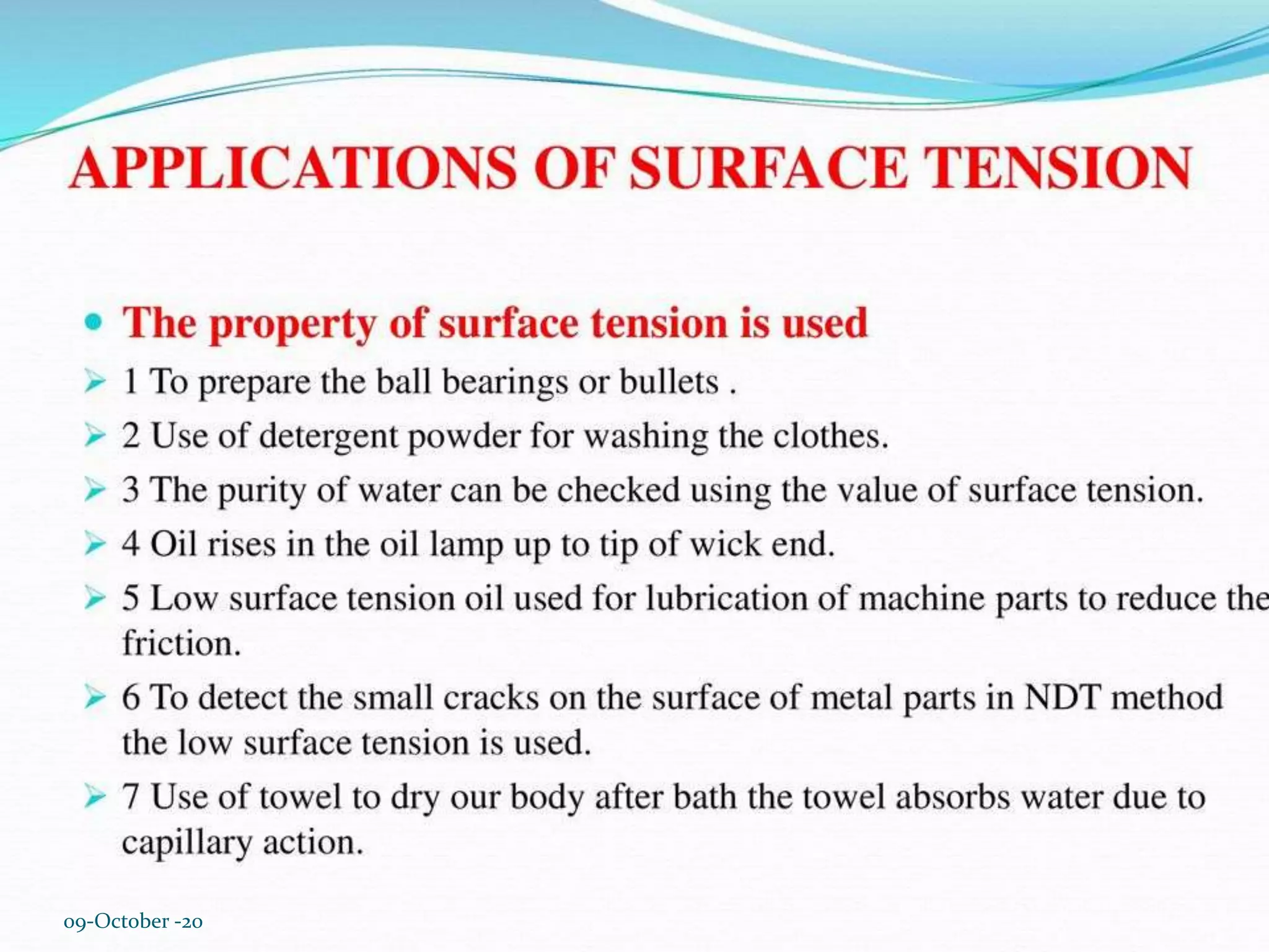Lect. 1. surface tension | PPTX