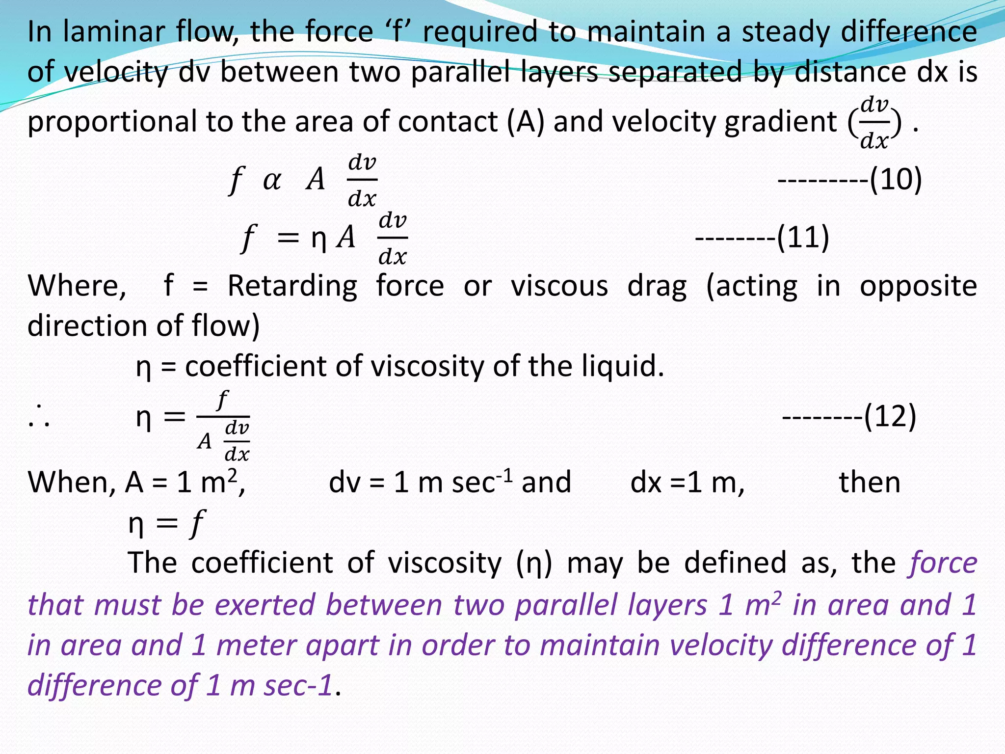 Lect. 2. viscosity | PPTX