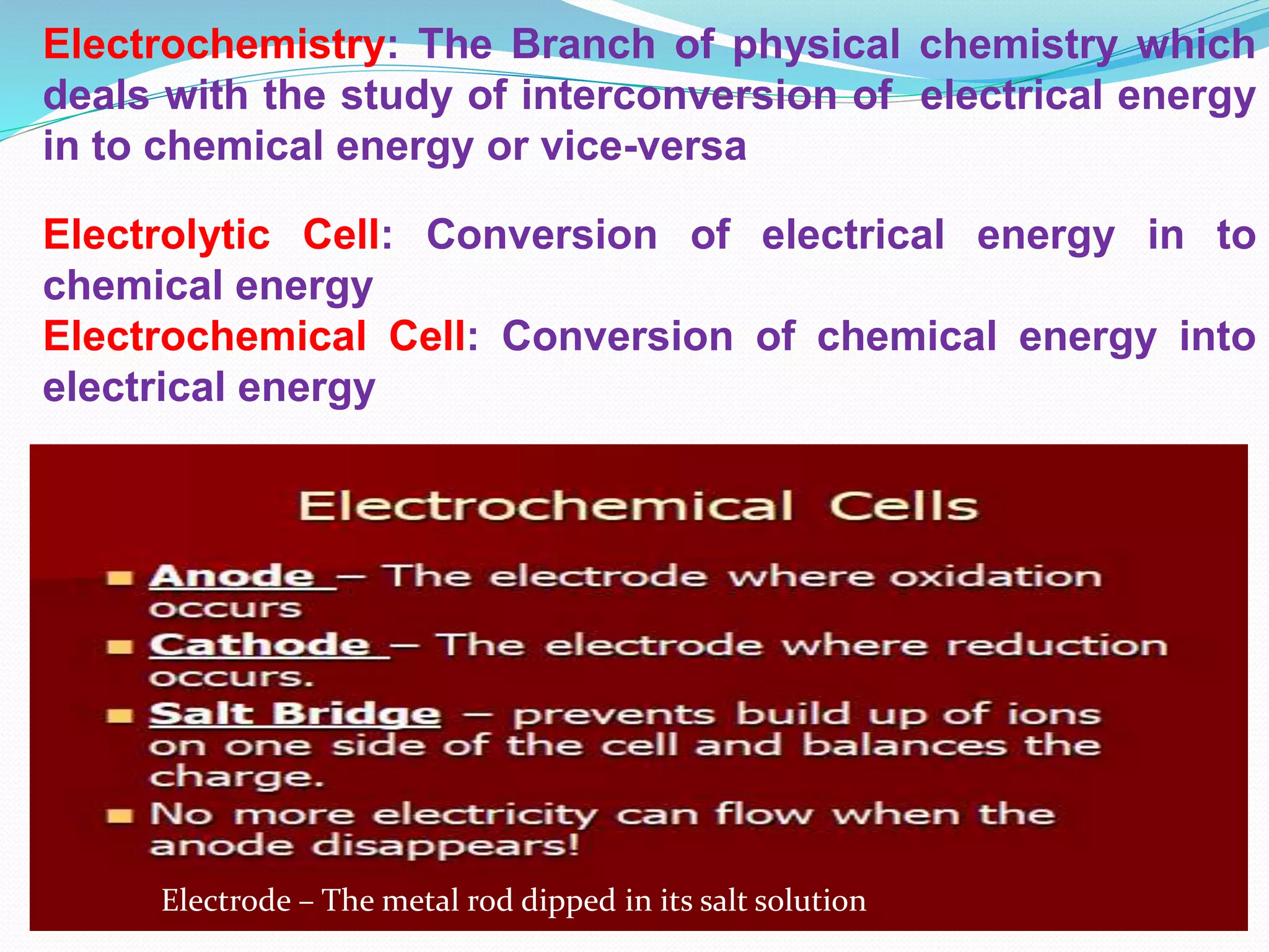 Lect. 6. conductivity cell constant-problems | PPT