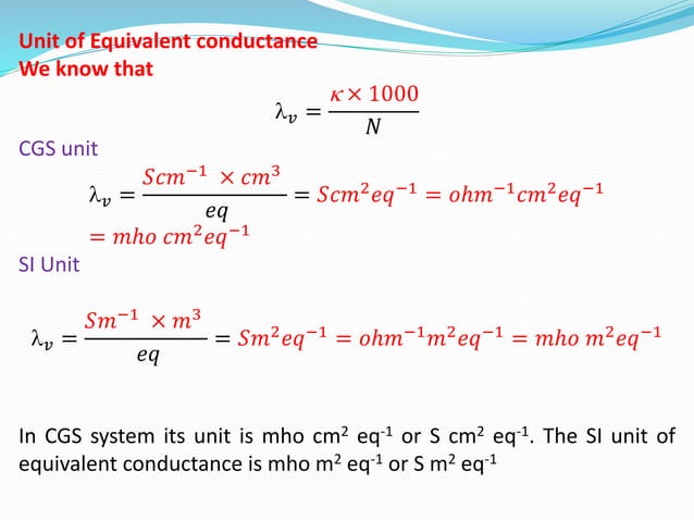 Lect. 6. conductivity cell constant-problems | PPTX