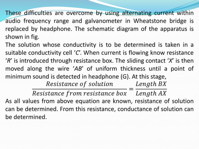 Lect. 6. conductivity cell constant-problems | PPTX