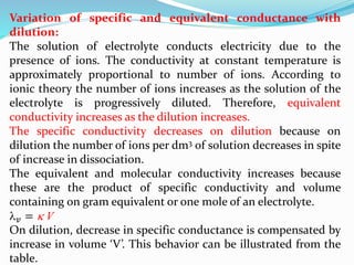 Lect. 6. conductivity cell constant-problems | PPTX