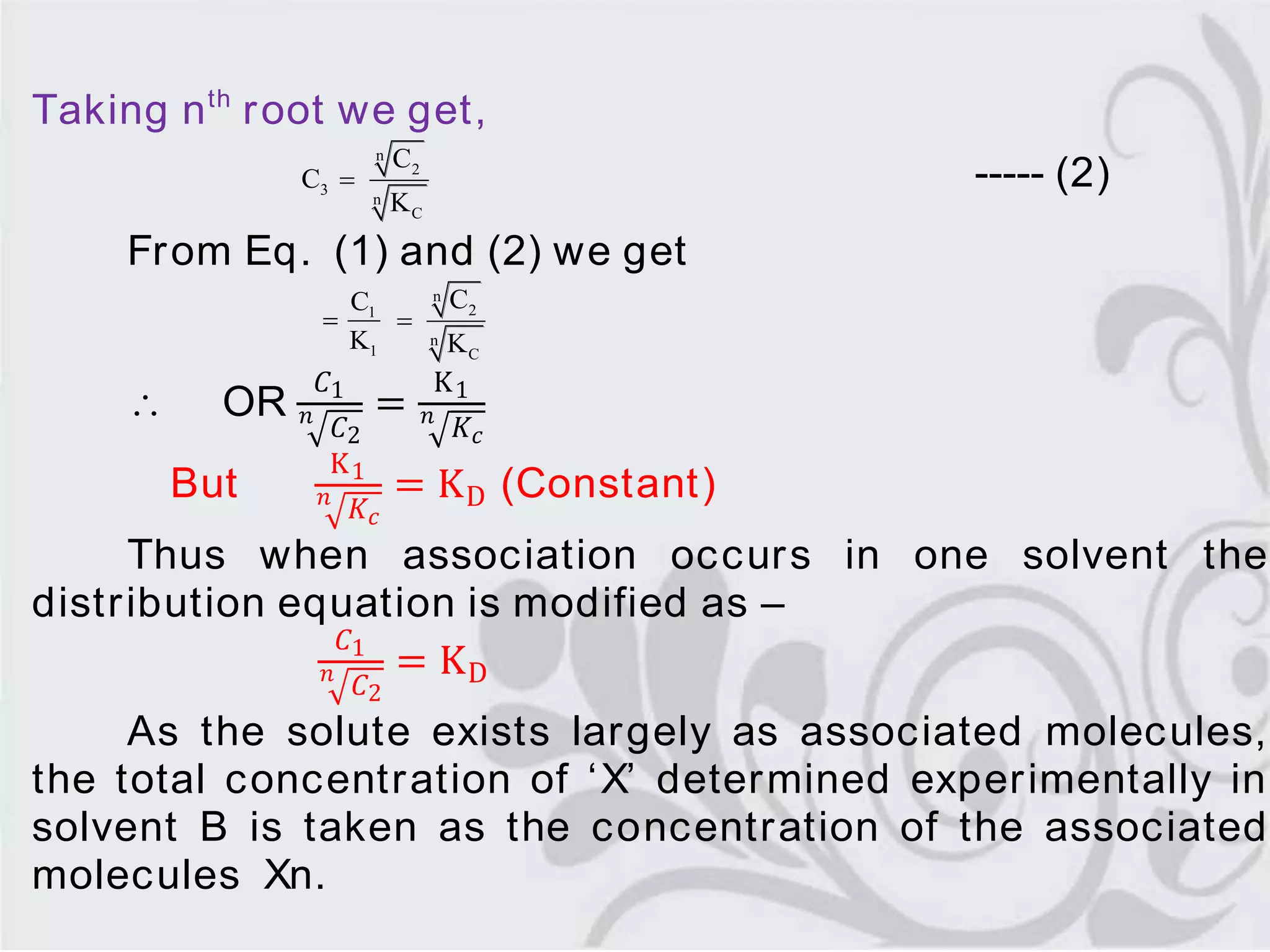 Lect. 8. application of nernst distribution law copy - copy | PPTX