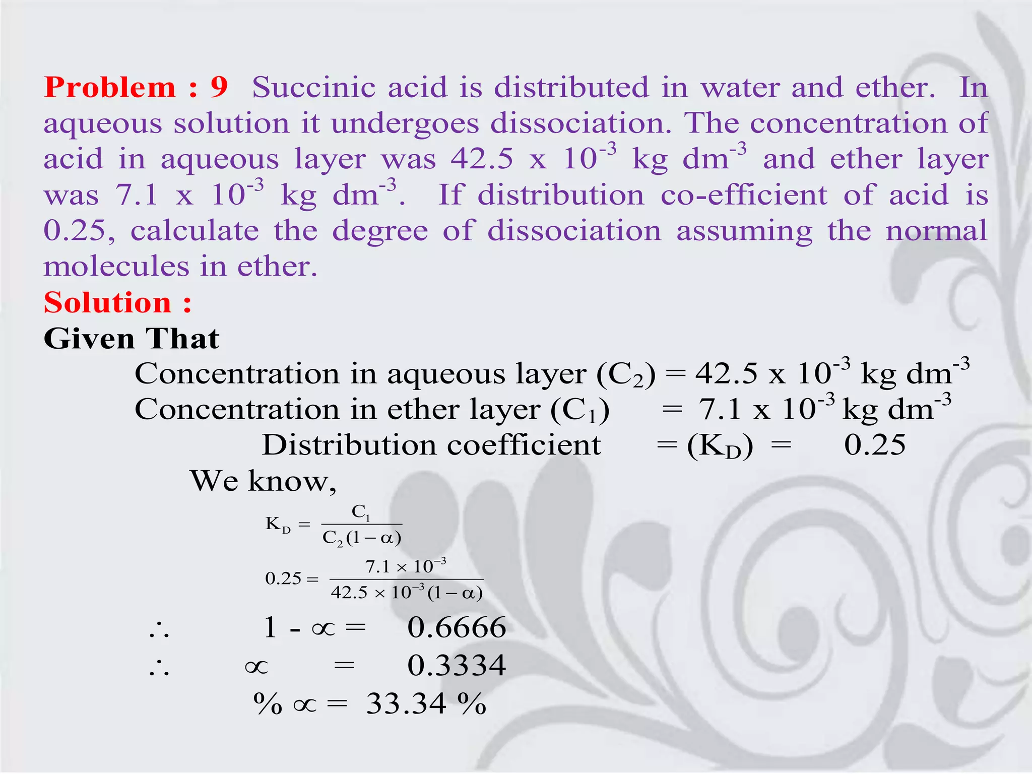 Lect. 8. application of nernst distribution law copy - copy | PPTX