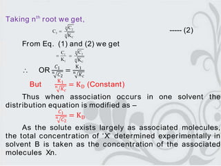 Lect. 8. application of nernst distribution law copy - copy | PPTX