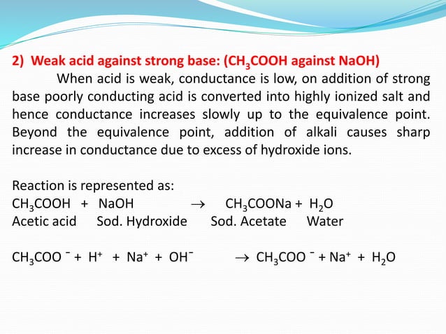 Lect. 8. conductometric titration | PPTX