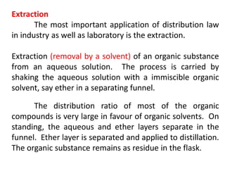 Lect. 9. solvent extraction | PPTX
