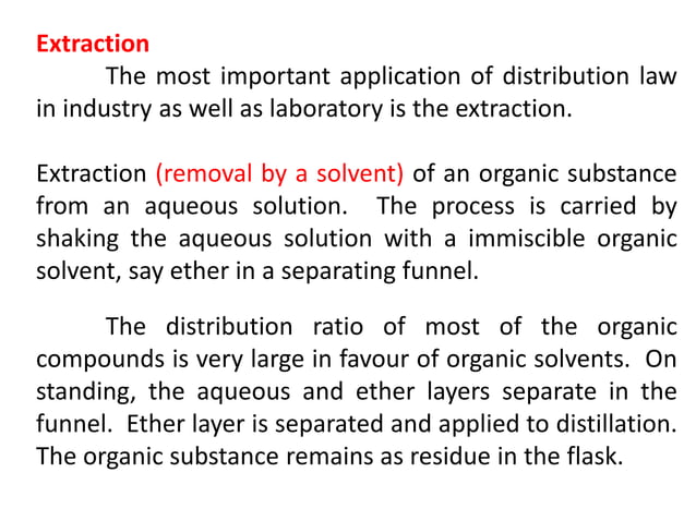 Lect. 9. solvent extraction | PPTX