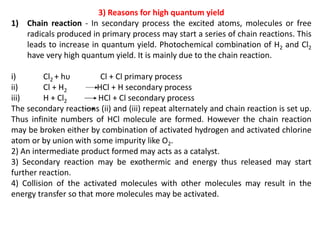 Lect. 5 quantum yield and photosensitize reaction | PPTX