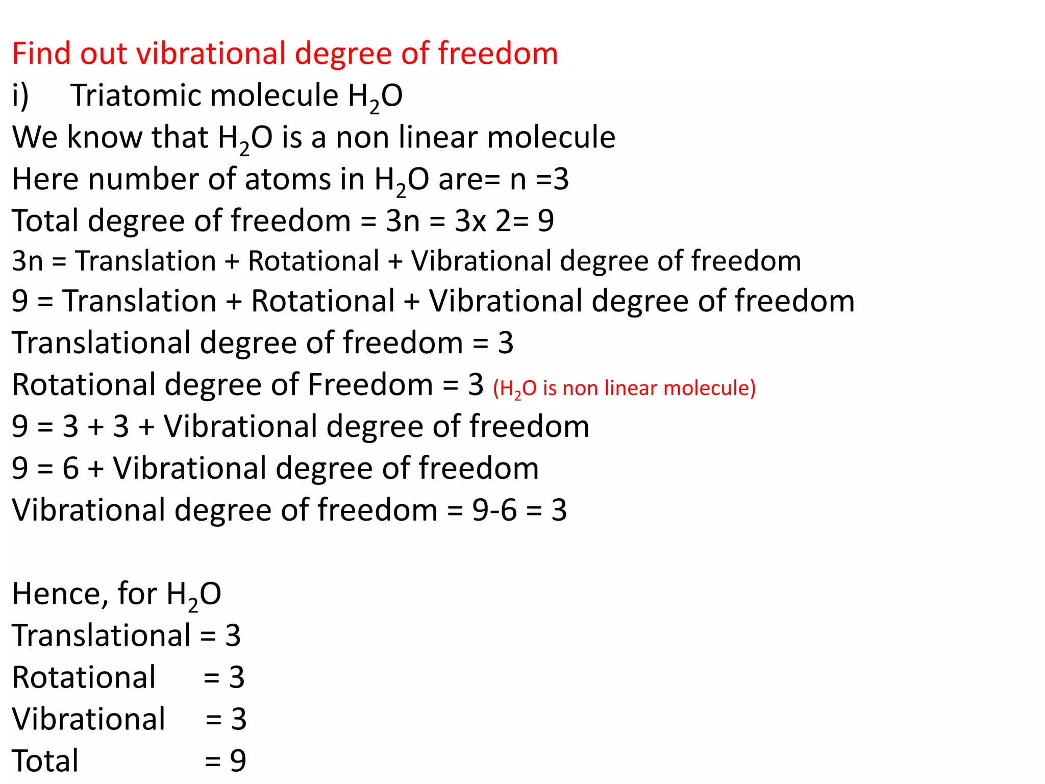 Lect. 11 energy level diagram degree of freedom | PPTX | Chemistry ...