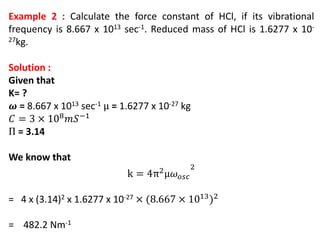 Lect. 20 force constant problems | PPT