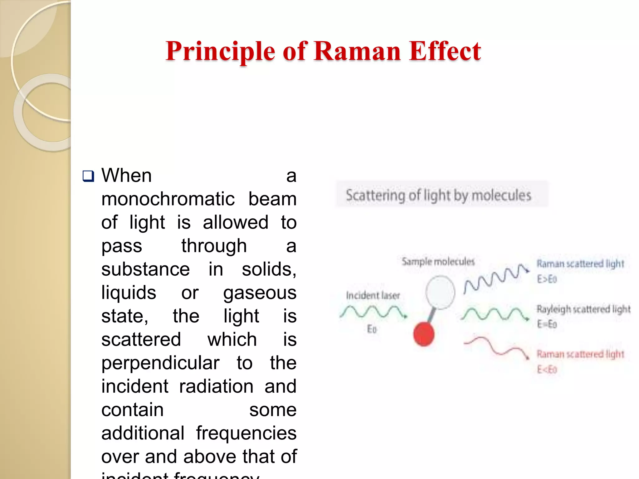 Lect. 21 raman spectroscopy introduction | PPTX