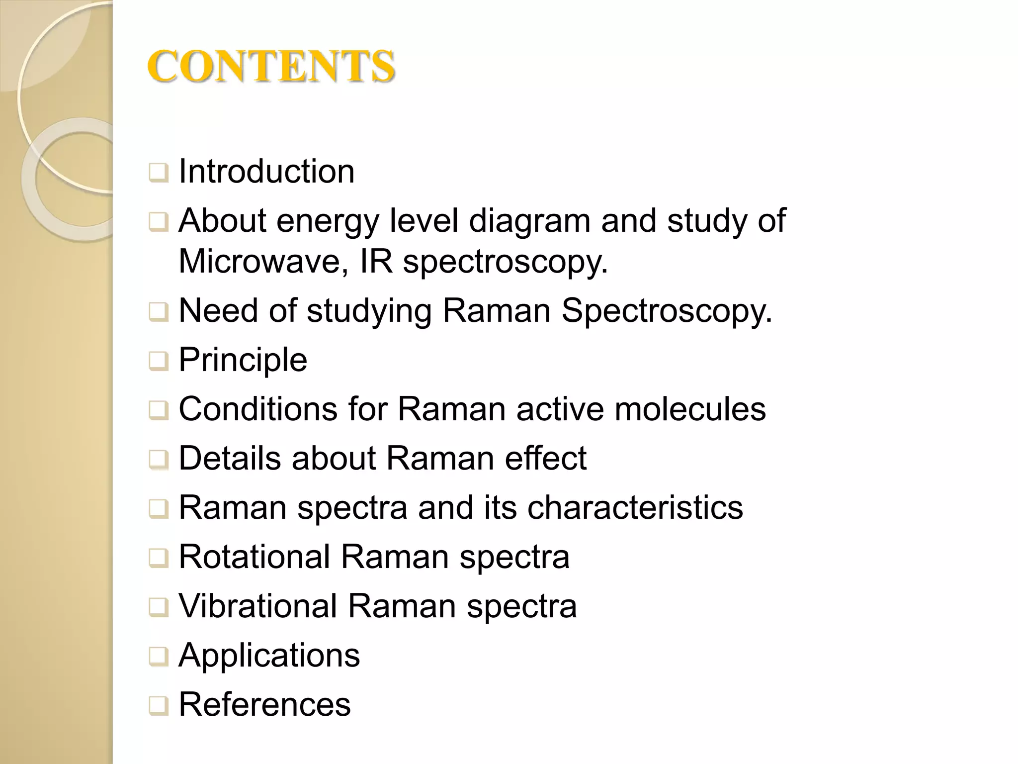 Lect 21 Raman Spectroscopy Introduction Pptx Chemistry Science