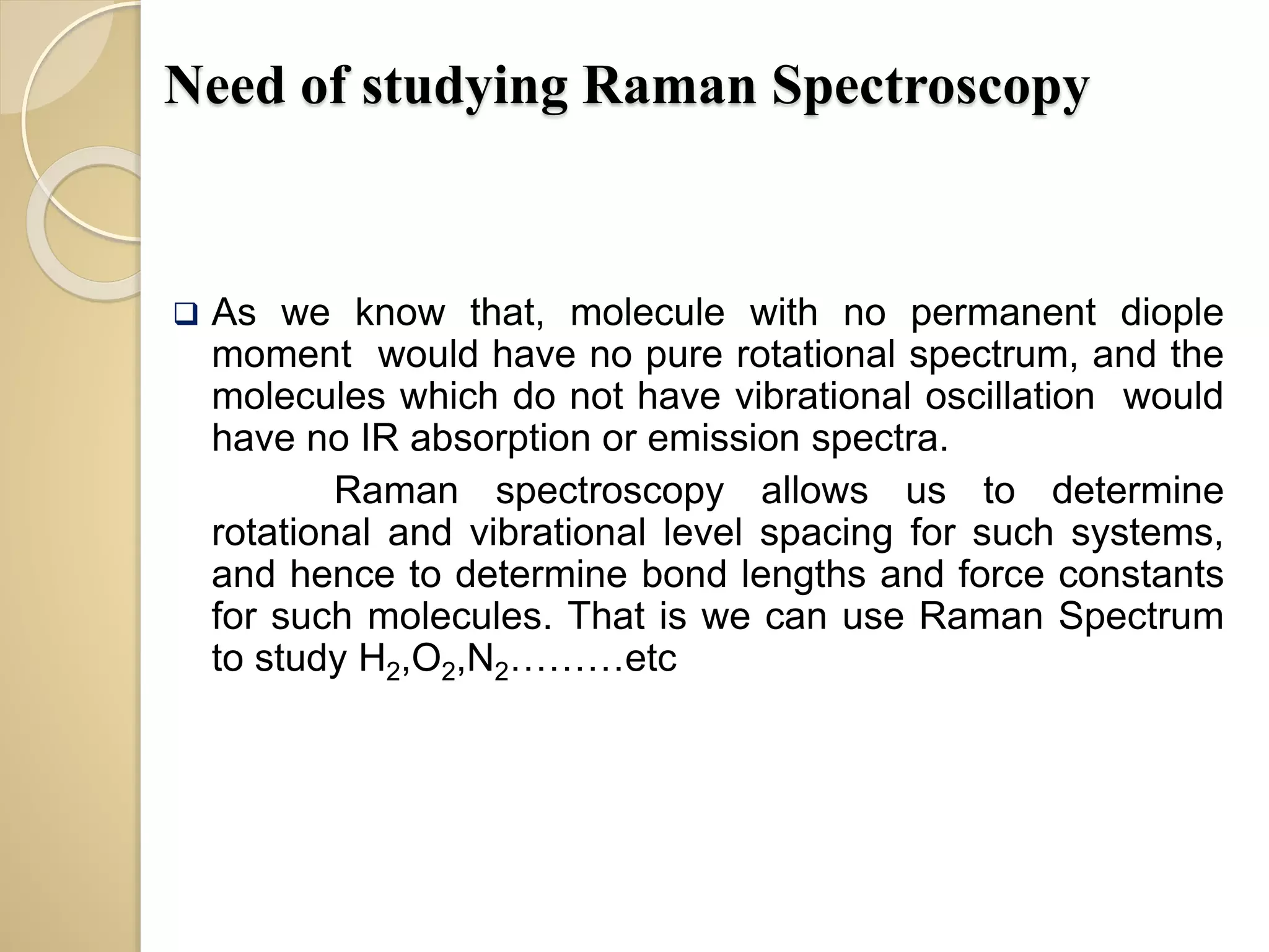 Lect 21 Raman Spectroscopy Introduction Pptx Chemistry Science