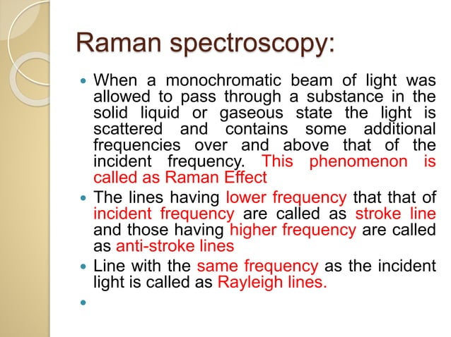 Lect. 21 raman spectroscopy introduction | PPT