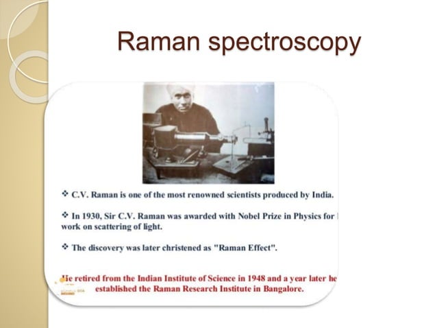 Lect 21 Raman Spectroscopy Introduction Ppt