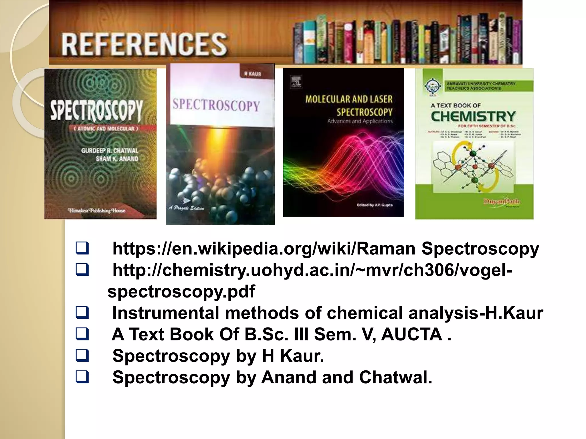 Lect. 23 rotational vibrational raman spectroscopy | PPTX