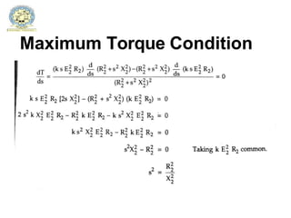Lect. no. 4 torque equation 3 ph im converted | PPTX