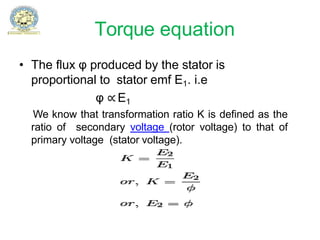 Lect. no. 4 torque equation 3 ph im converted | PPTX