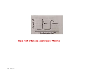 Lect. 5 polarographic maxima and its interpretation | PPTX