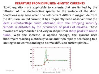 Lect. 5 polarographic maxima and its interpretation | PPTX