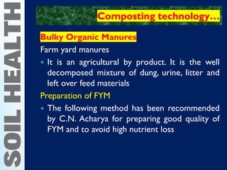 Methods of preparation of bulky and concentrated manures | PDF