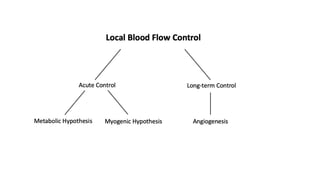 Lect. 8 - PPatterns and Physics of Blood Flow. Arteries. Arterioles (5 ...