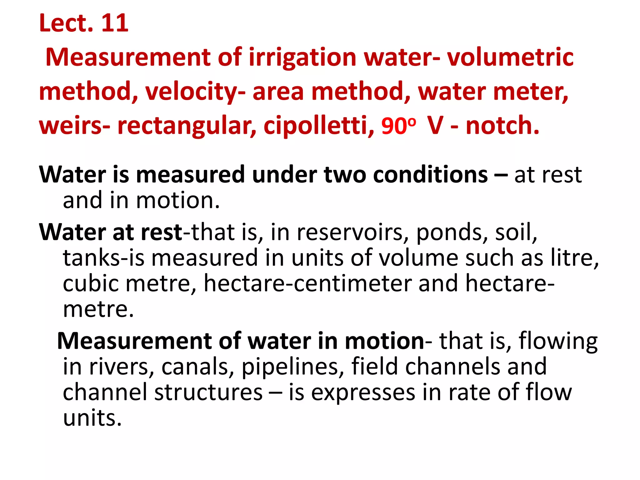 Lect. 11 water measure ppt. 2021 Final.pptx