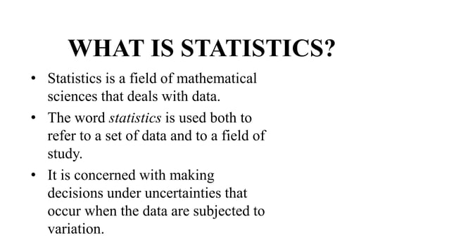 Biostatistics Lecture 1 8th Sem B.Pharm AKTU | PPTX | Science