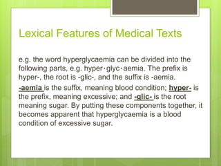 Lect. 15 Medical Texts in discourse analysis | PPTX