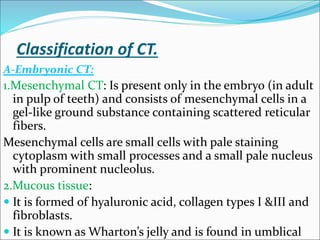Lect.3.Connective tissue.ppt for the bams | PPT