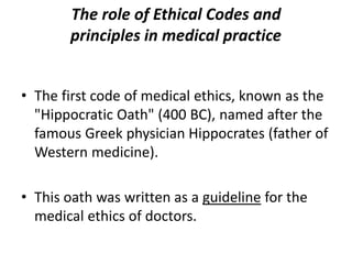 Lect. 1-BIOETHICS.INTRODUCTION. bio ethics | PPT
