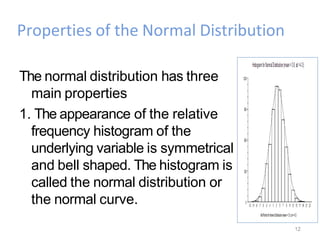 Lect. 04 Normal distribution biostatistics | PDF