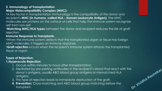 Transplantation: Types, Advantages and challenges | PPTX