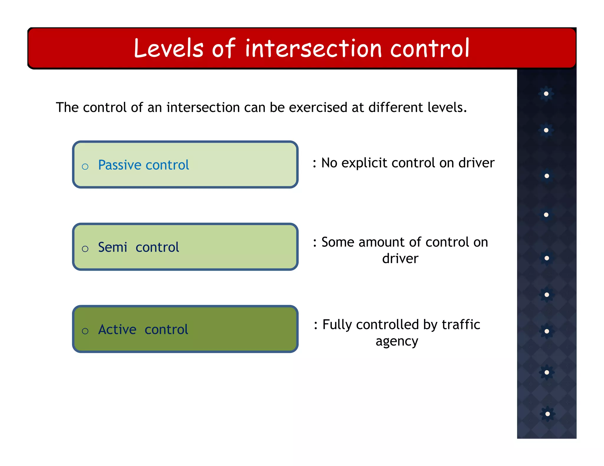 Lect 28-traffic intersections | PDF