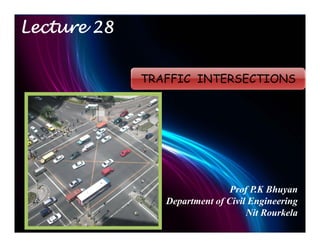 Lect 28-traffic intersections | PDF