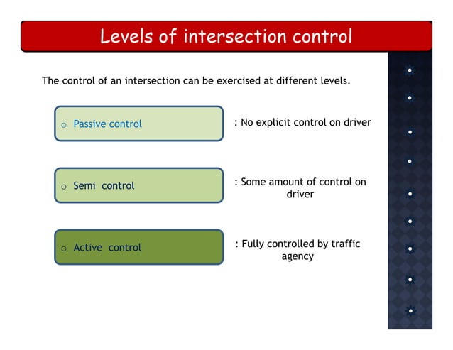 Lect 28-traffic intersections | PDF