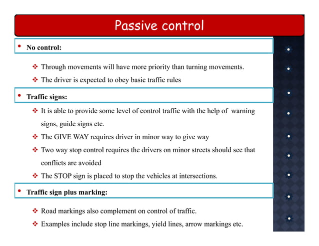 Lect 28-traffic intersections | PDF