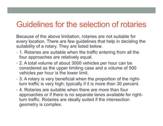 Lect 29- traffic rotaries | PDF