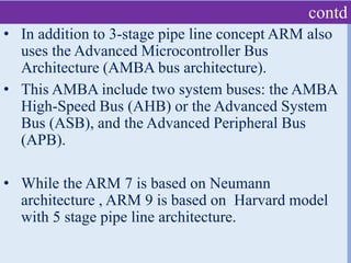 Lect 2 ARM processor architecture | PPSX