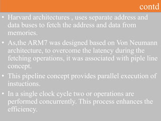 Lect 2 ARM processor architecture | PPSX
