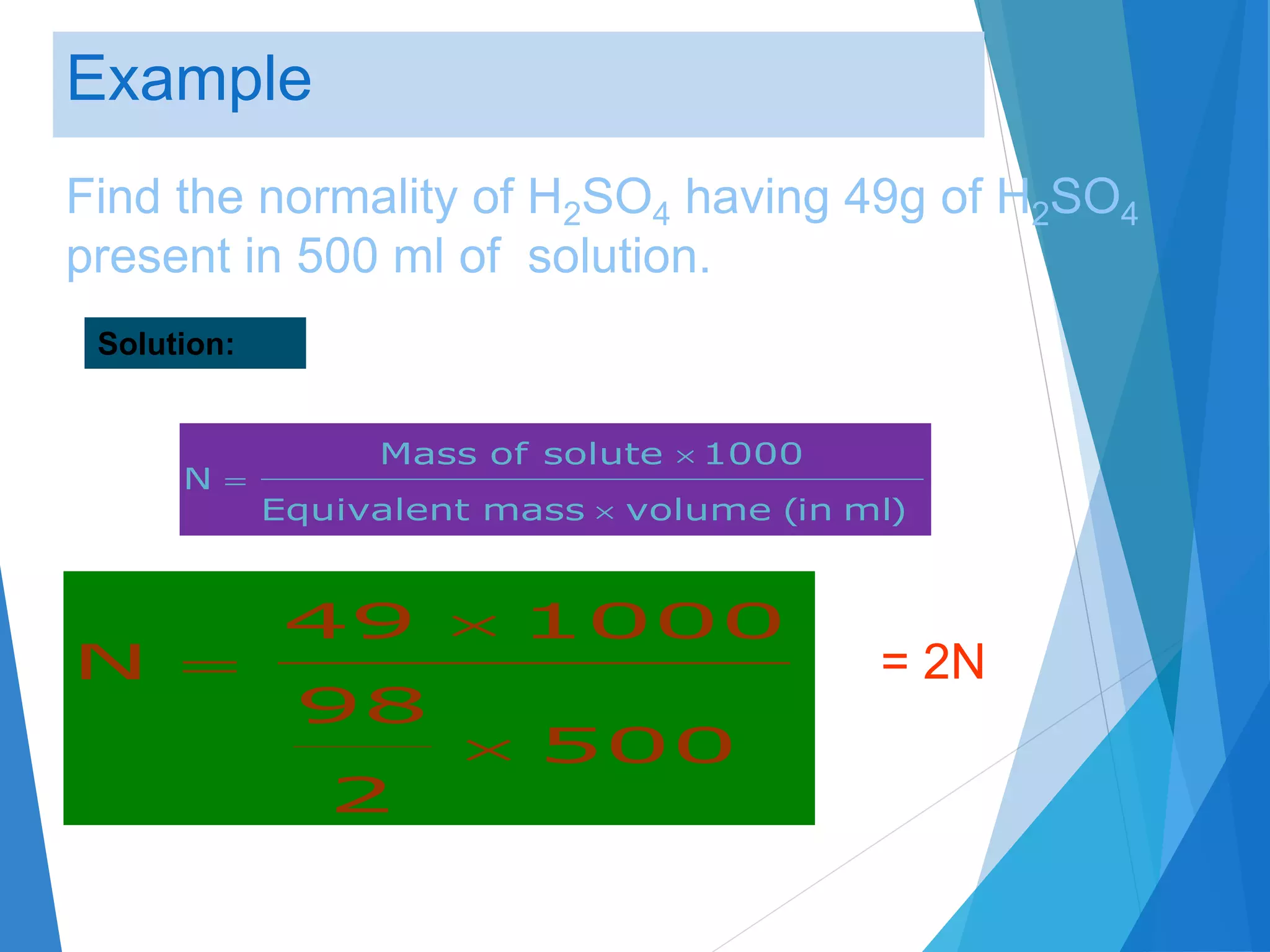 lect-2 molarity and molality.pptx | Chemistry | Science