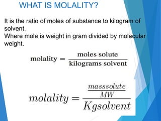 lect-2 molarity and molality.pptx | Chemistry | Science