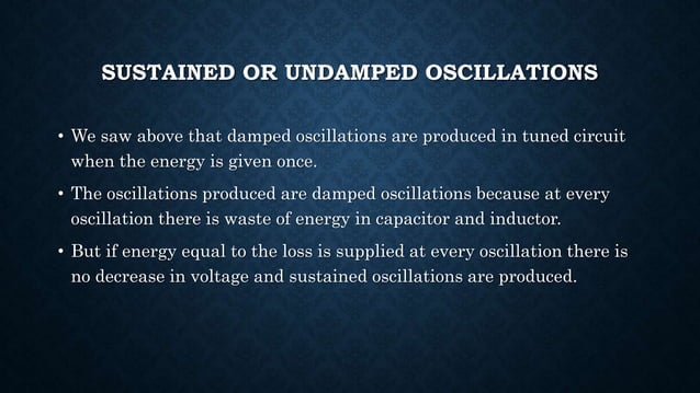 Working Principle Of Oscillator And Types Of Oscillatory Circuit Ppt