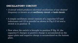 working principle of oscillator and types of oscillatory circuit | PPTX